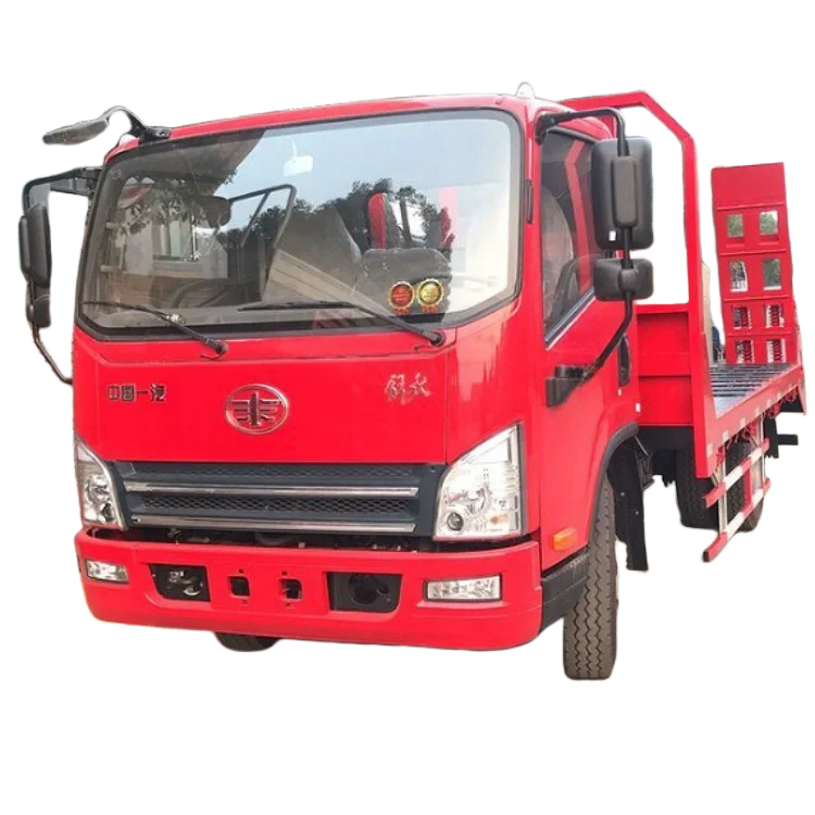 New Faw Low Flatbed Transport Vehicle Excavator Forklift And Other ...