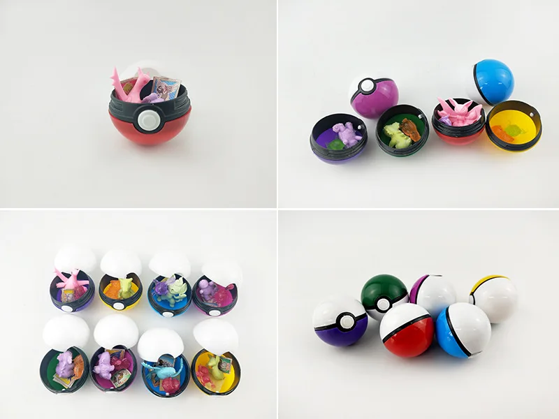 Wholesale Anime Pokemon Ball Plastic Pokemon Gashapon Pokeballs For ...