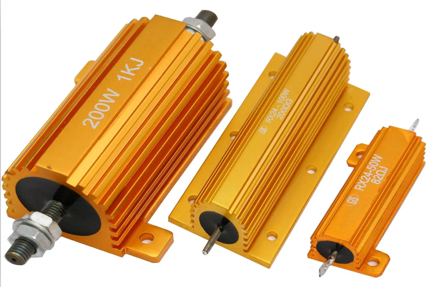 Rx24 250w 50r Lrx 50 Ohm Gold Aluminum Shell Housed High Power Wire ...