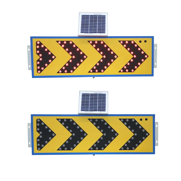 Road Construction Warning Light Led Flashing Traffic Directional Solar ...