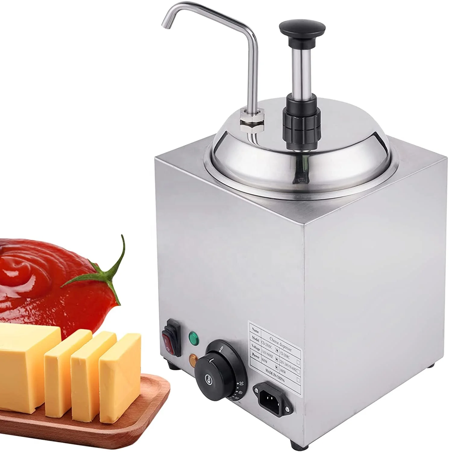 Nacho Cheese Heater & Butter Dispenser - Efficient Kitchen