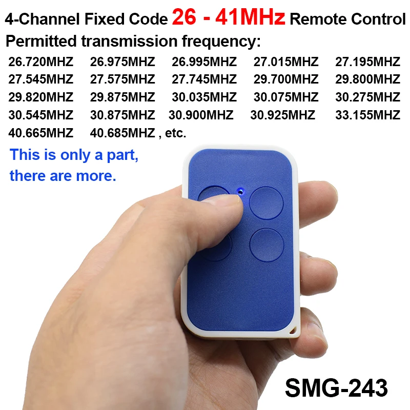 Stanley Multi Code 3079-12 40.685 Mhz Replacement Remote Control Clone ...