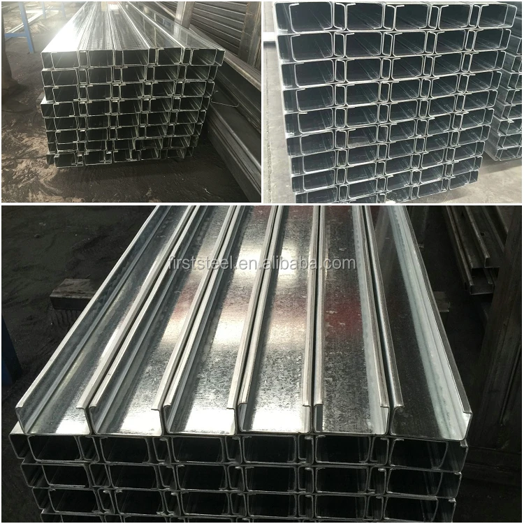 Mild Steel Galvanized Light Gauge Slotted Steel Bending C Channel Sizes ...