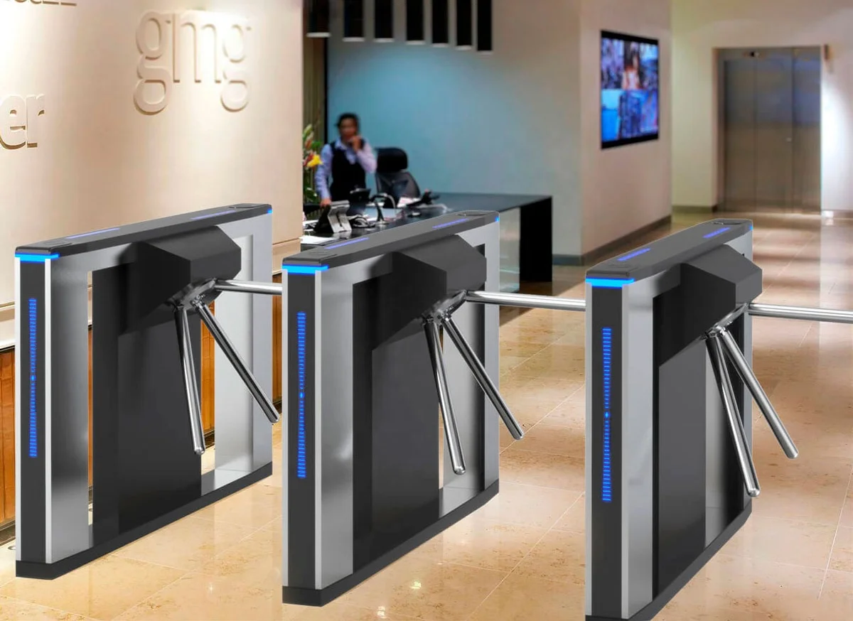 High Security Access Control Facial Recognition Pedestrian Tripod ...