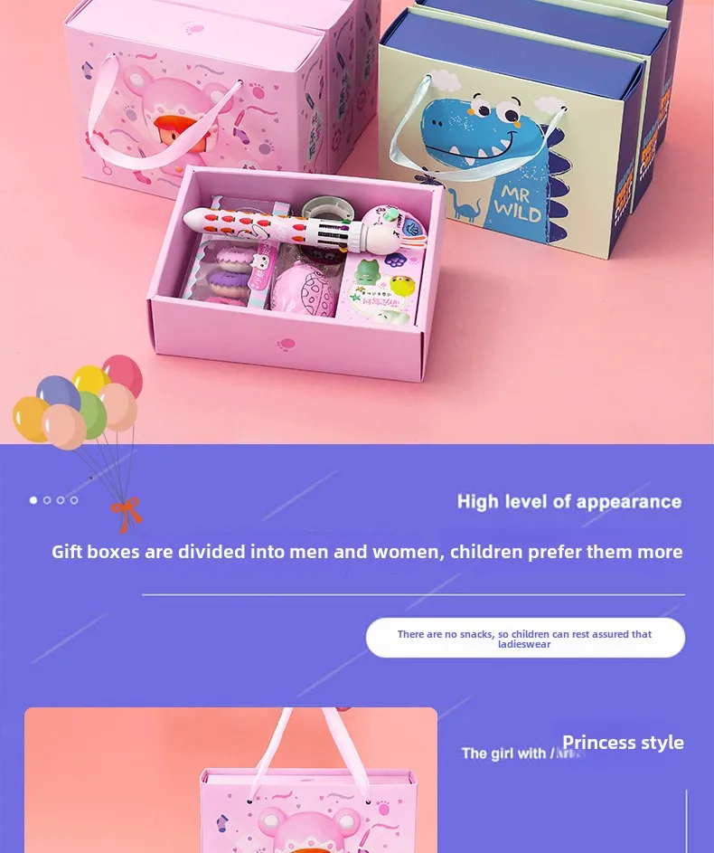 Stationery Dinosaur Set Gift Box - Perfect for Back to School