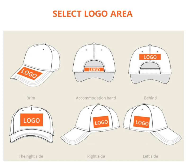 HD Custom Baseball Cap Sports Printed Logo Unisex Promotion 5 Panel Hat ...