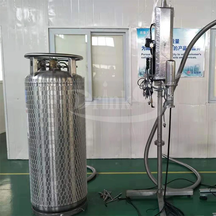 Automatic Liquid Nitrogen Filling Dosing Machine For Can Bottle Juice ...