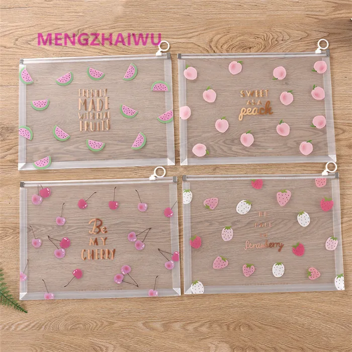 Children unicorn Kawaii Stationery Korean Certificate File Pvc Document ...