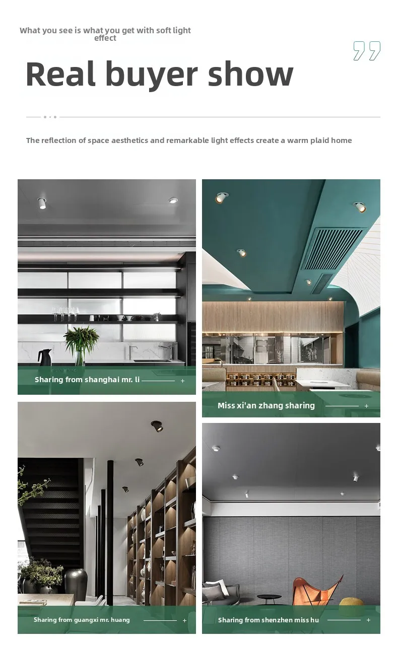 Modern High Quality Aluminum LED Pull down Ceiling Lamp Recessed COB ...