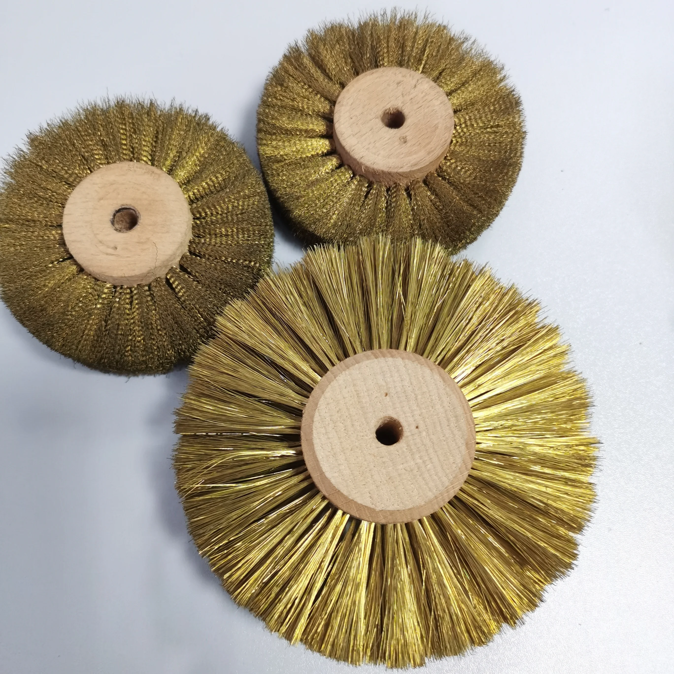 Industrial Copper Wire Wheel Brush for Descaling & Polishing