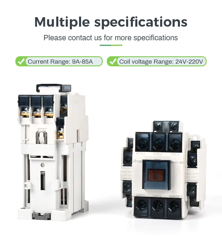 SMC-18Z Contactor - 18A, 24V DC, 380V Main Circuit Rating
