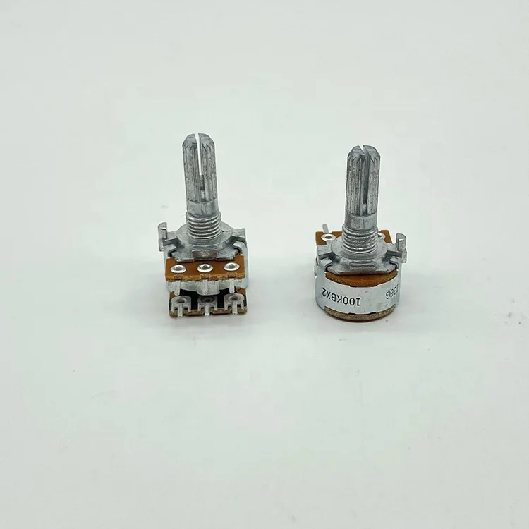 ALPS RK163 Rotary Potentiometer - 100K Ohm, 15000 Cycles