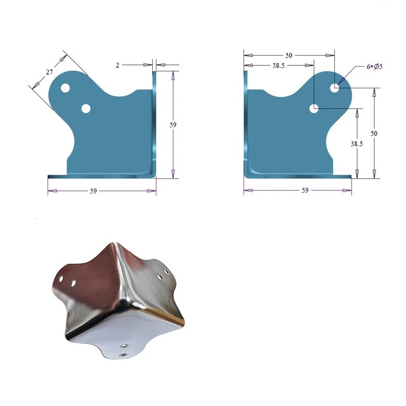 Corner Protector Flight Portable case Accessories Corner Right Angle ...