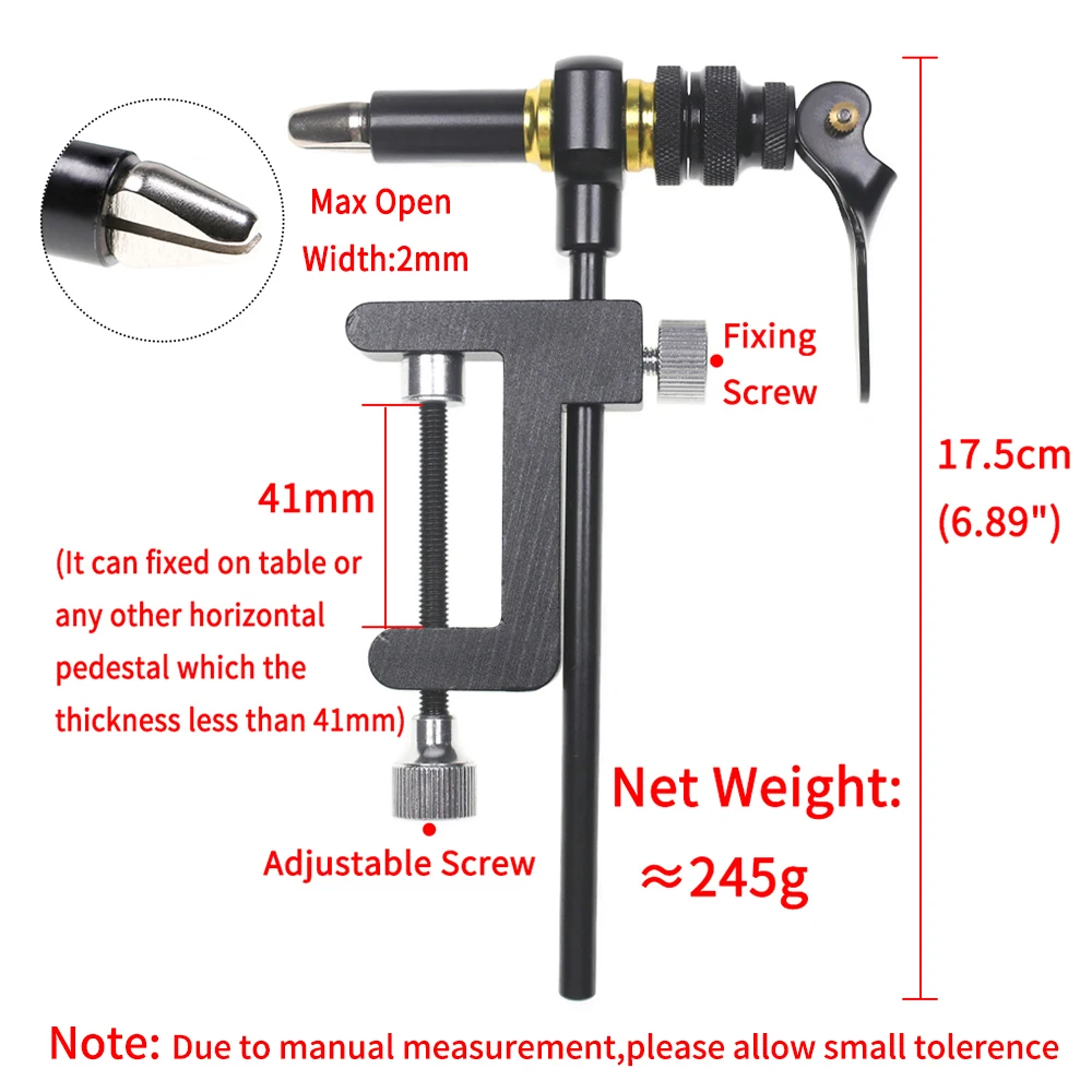 360 Degree Rotation Assist Hook Binding Vise/ Fly Tying C-clamp Vise ...