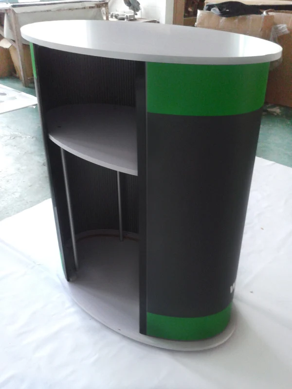 Trade Show Counter Advertising Table with Shelves| Alibaba.com