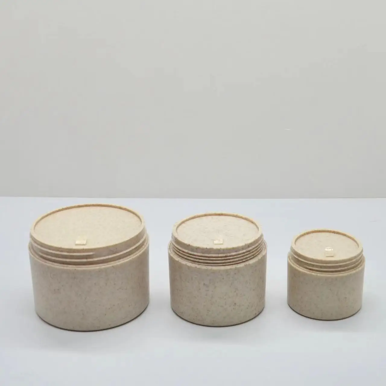 Eco-friendly Wheat Straw Jars - Versailles Cosmetic Packaging