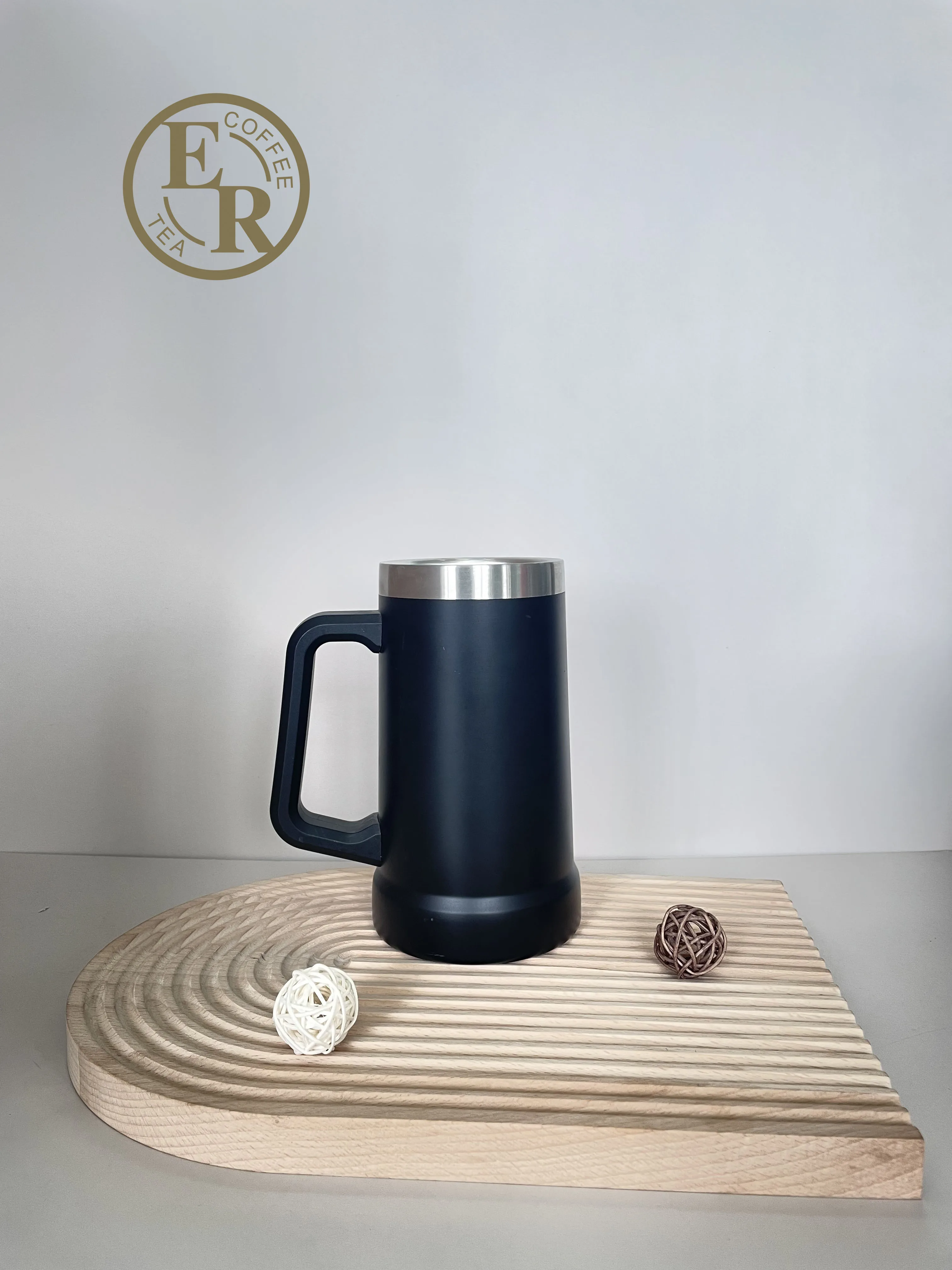 Stainless Steel Beer Mug Insulated 24oz Large Beer Stein With Handle ...