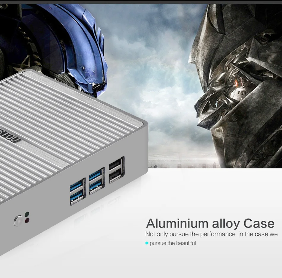 Mini Fanless Pc Intel Core I5 7267u I3 7167u Desktops Computer Wifi Bt ...