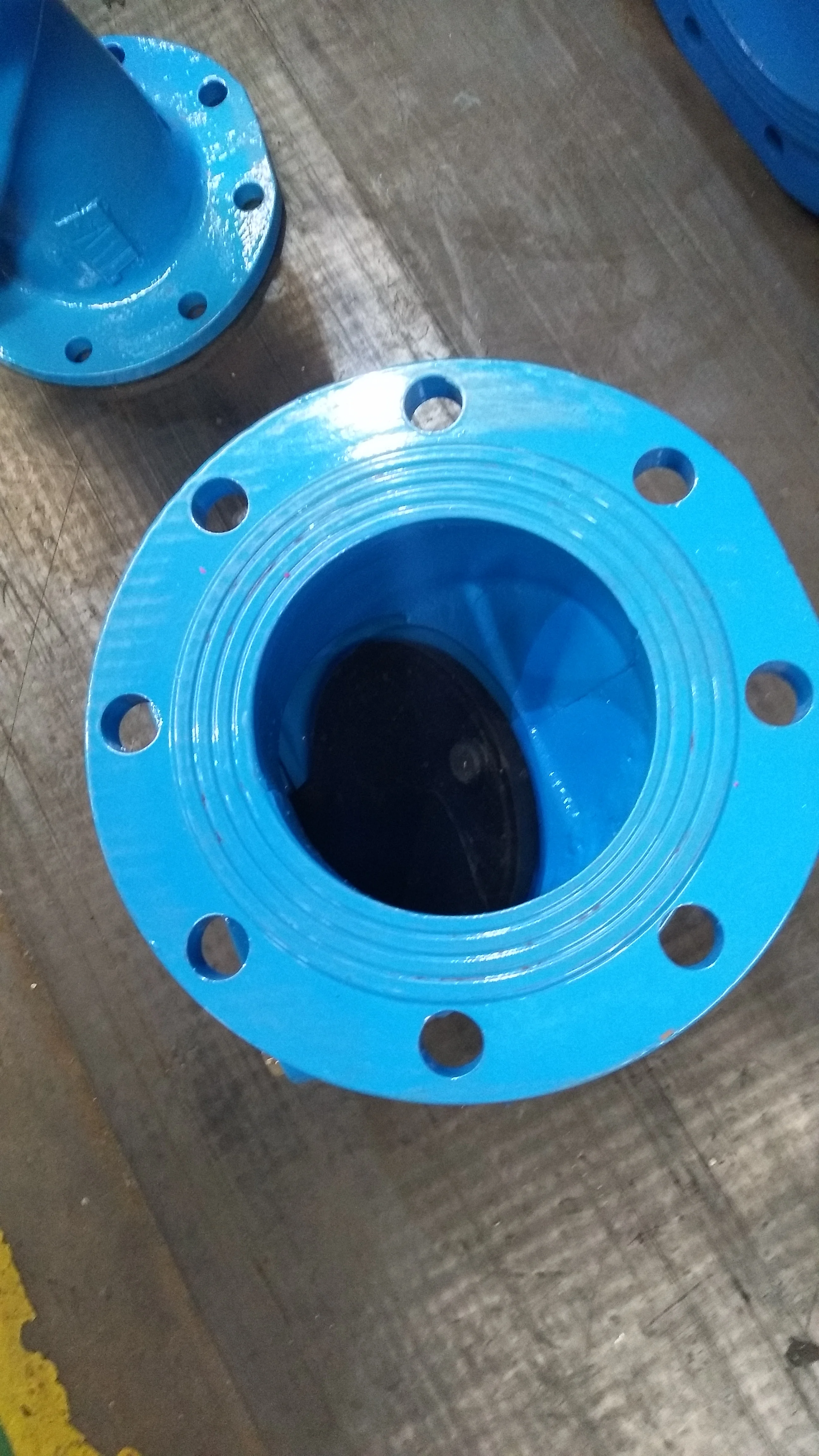 DN100PN10 Double Flange Rubber Seated Swing Check Valve
