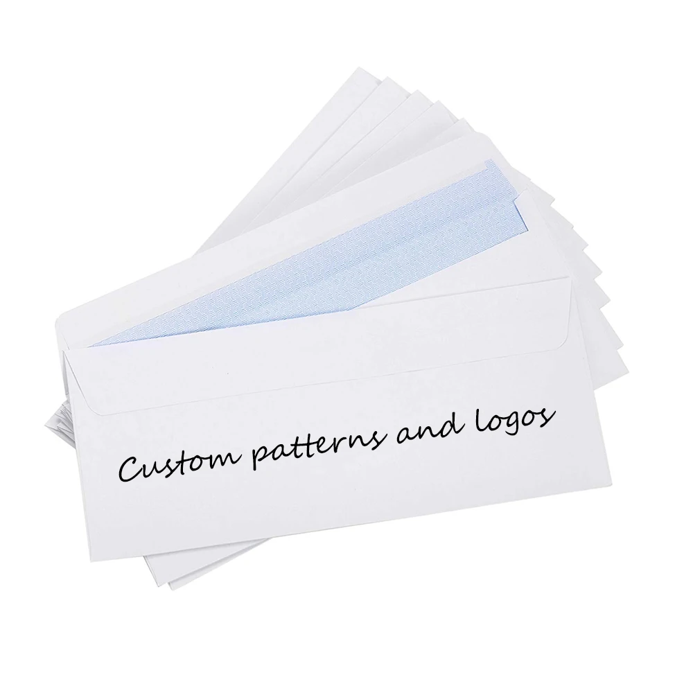 Custom OEM Receipt Envelope Skating Bear No.10 Secure Paper and Organza ...