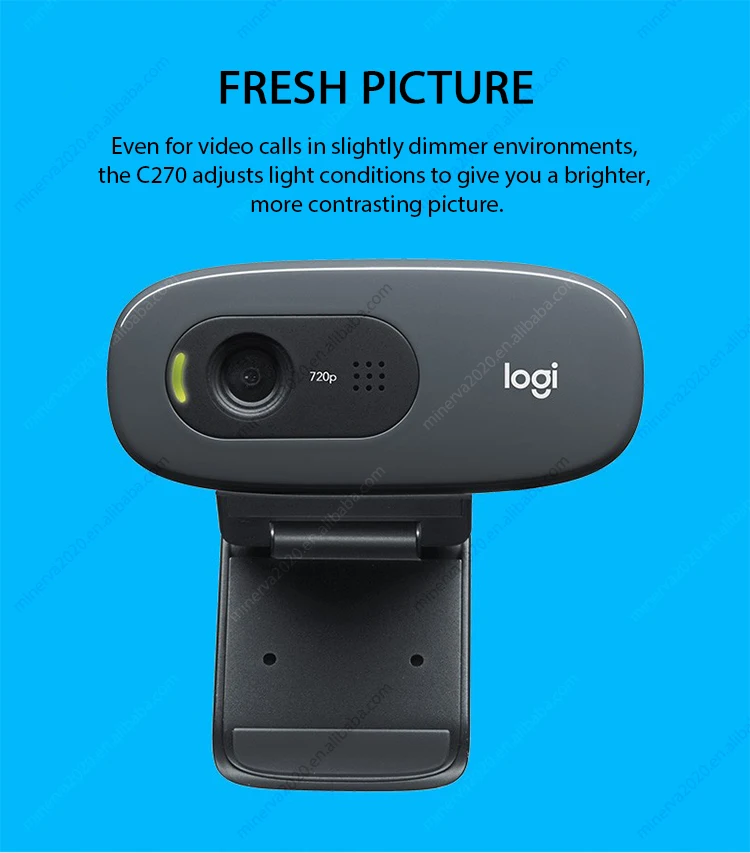 Original Logi Tech Hd Webcam C270 720P Camera 30Fps Hd Computer Gaming ...