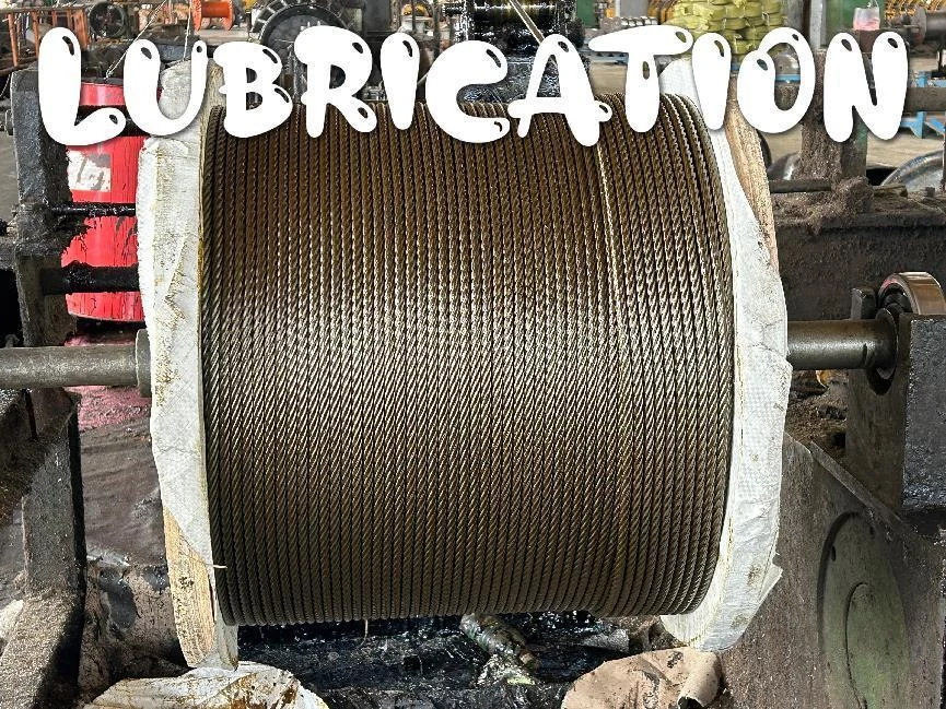 Wire Rope Elevator Rope Cranes Rope Lubrication Steel Galvanized Bright ...