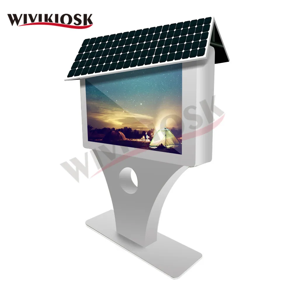 Solar Powered Outdoor Customizable Lcd Advertising Media Digital ...