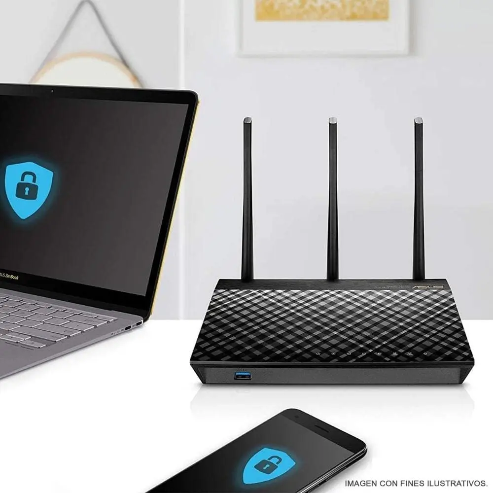 Asus RT-AX57 (AX3000) Dual-Band Wifi 6 Router - Voip, Firewall, Qos, VPN