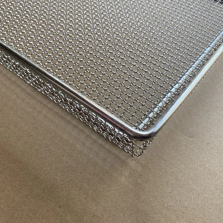 Stainless Steel 304 Woven Wire Mesh Baking Tray Drying Basket for ...