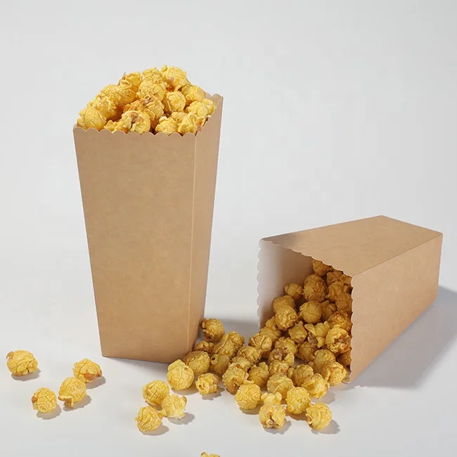 Disposable Biodegradable Cardboard Cups Snack Fast Food Packaging ...