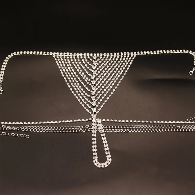 Fashion And Sexy Rhinestone Body Chain Chest Chain Waist Chain ...