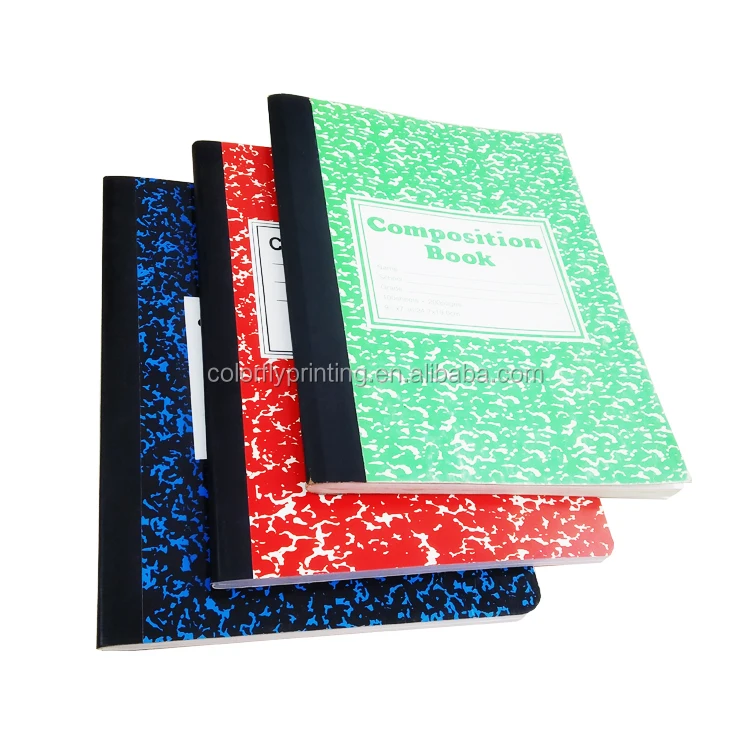 American School Supply 200pages Hardcover Marble Composition Stationery ...