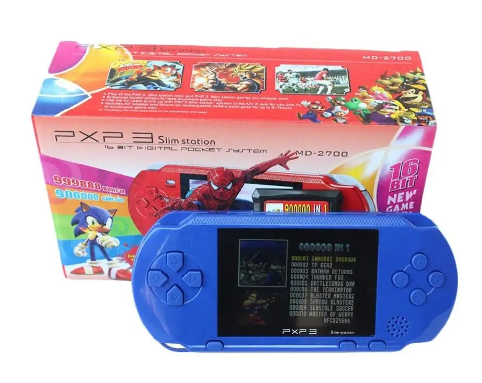 Portable 2.7 Inch 16bit Retro Pxp3 Slim Station Handheld Game Player ...