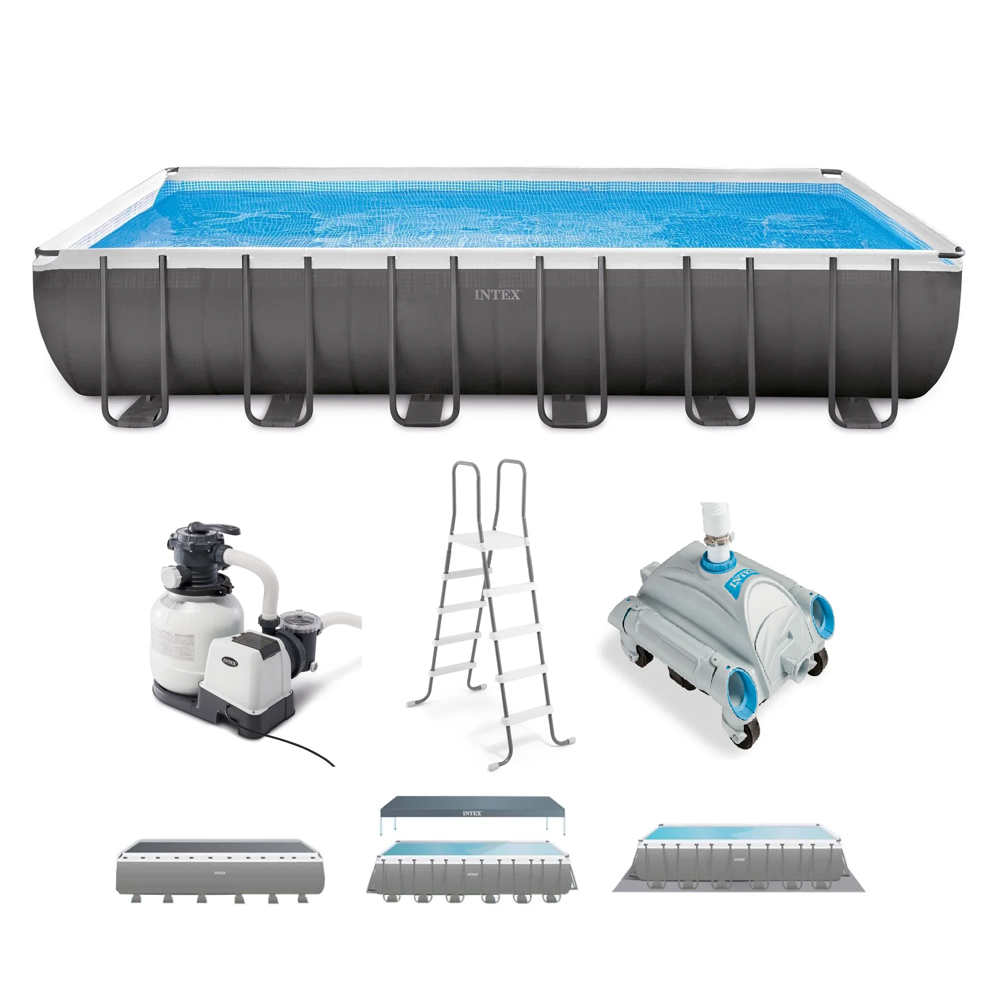 Intex 26374 Ultra XTR Rectangular Pool - Durable & Spacious