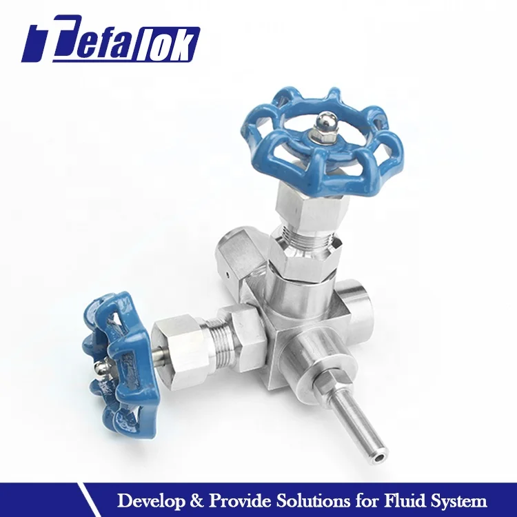 High Seal Pressure Sampling 1/8 Npt Hand Needle Valves Manual Hydraulic ...