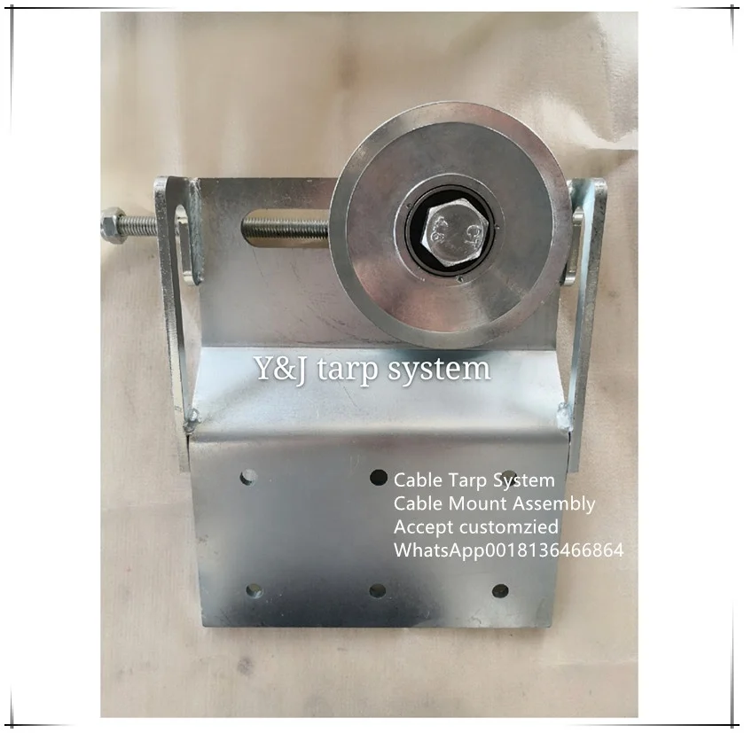 Tarp-n-go Bow End-Side Drop Cable Tarp System - Black Slider Block