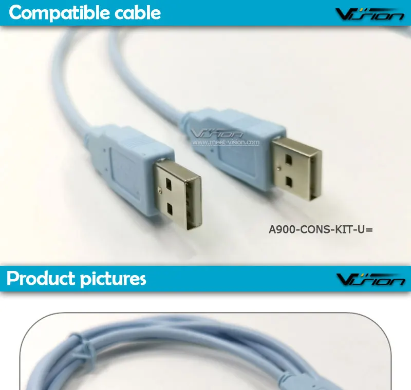 Vision Usb To Usb Cable A900-cons-kit-u= For Asr-920-12sz-im Asr-920-u ...