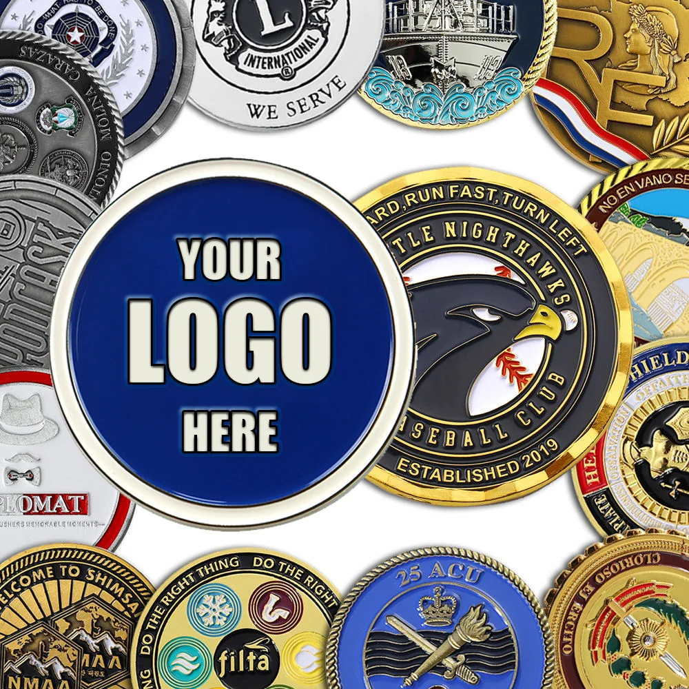 Person Custom Logo Challenge Coins 3d Zinc Alloy Gold Silver Metal ...