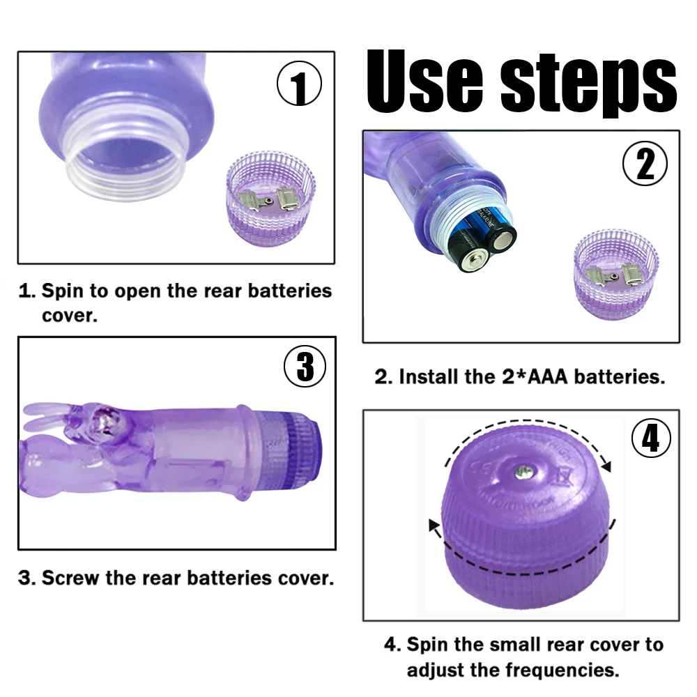 Medical TPE Variable Speed Crystal Double Motors Vibration G Spot ...