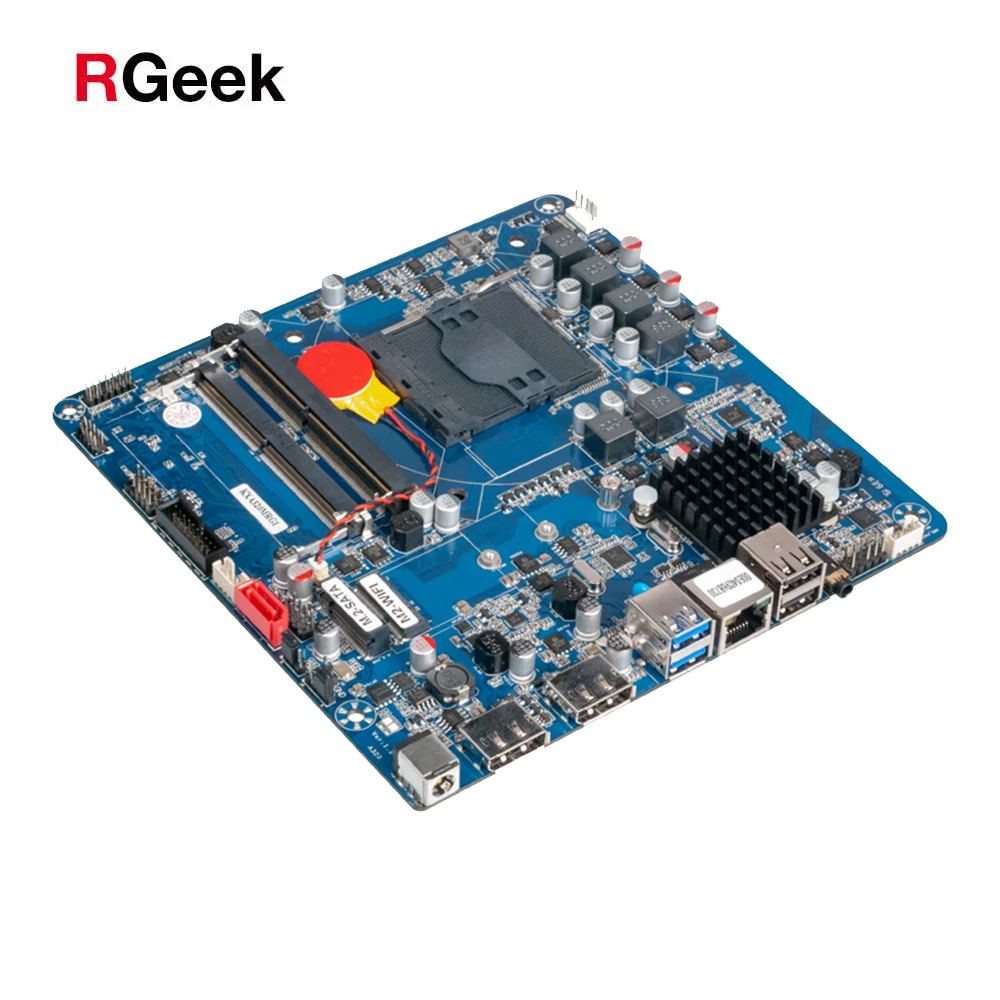 Rgeek Custom AMD Slim Mini ITX AM4 Motherboard with DP Dual DDR4 M.2