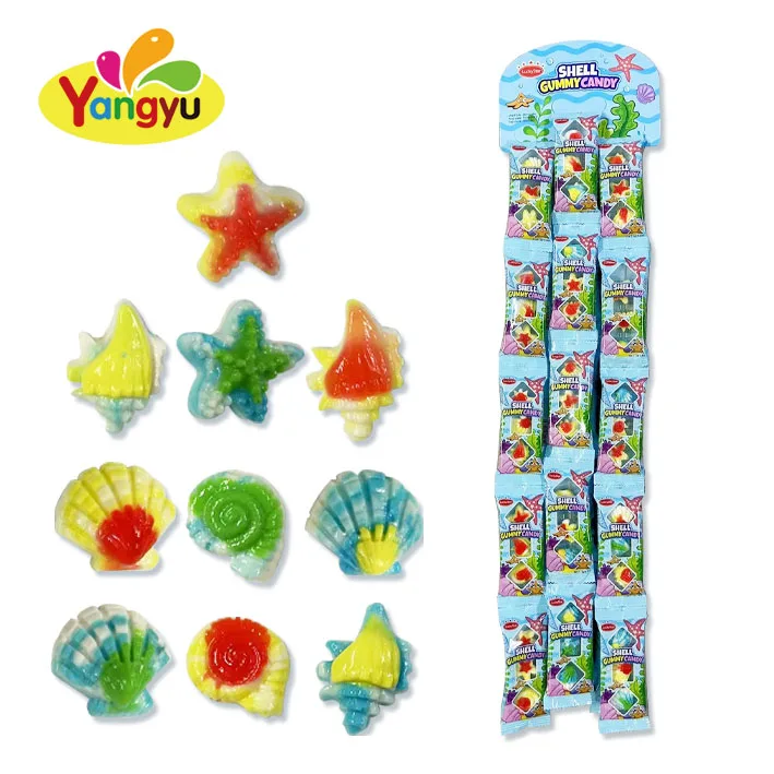 Cartoon Sea World Shell,Conch,Starfish Shaped Soft Gummy Candy - Buy ...