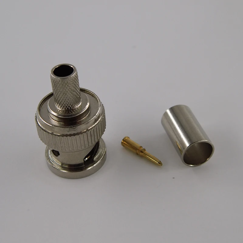 Audio Antenna Electrical Bnc Plug Male Soldering Clamp Waterproof Rf Coaxial Connector For Rg59 ...
