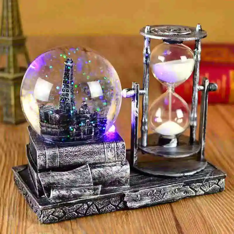 Unique Christmas Gifts For Her | Vintage Tower Hourglass Snow Globes ...