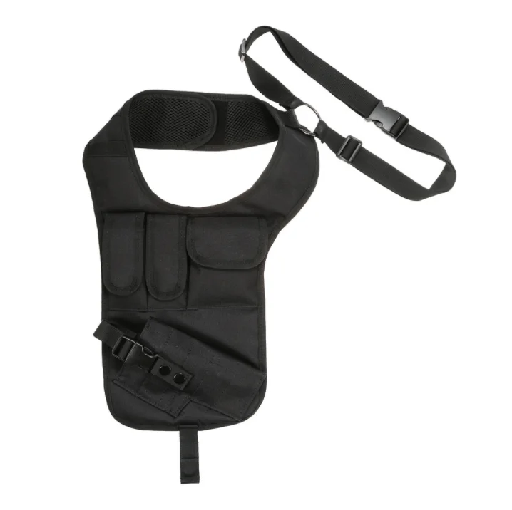 Coldre tático escondido peito de nylon, ombro, arma, peito com bolsa ...