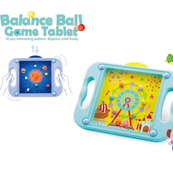 Kids Toy Maze Rolling Ball Toys Educational Handheld Balance Ball Board ...