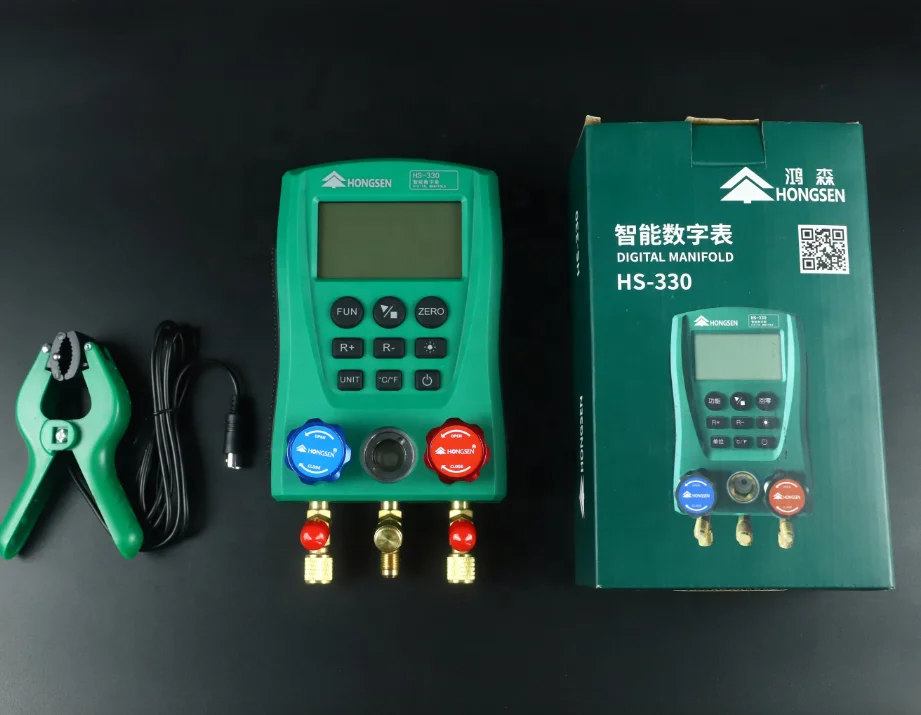 Hongsen Hs-330 Intelligent Digital Pressure Gauge For Ac 89 Kinds Of ...