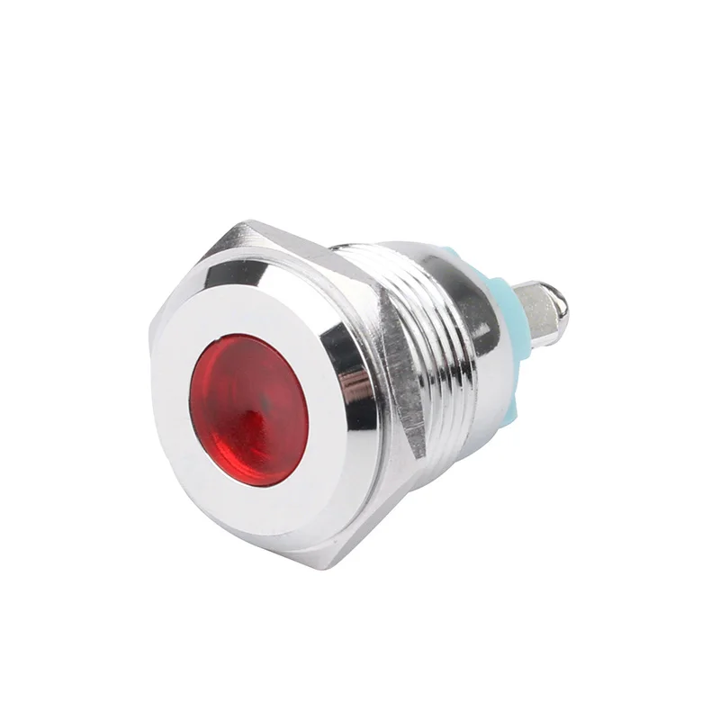 16mm Signal Lamp 6v12v24v36v48v110v220v Mirror 12v Mini Led Indicator ...