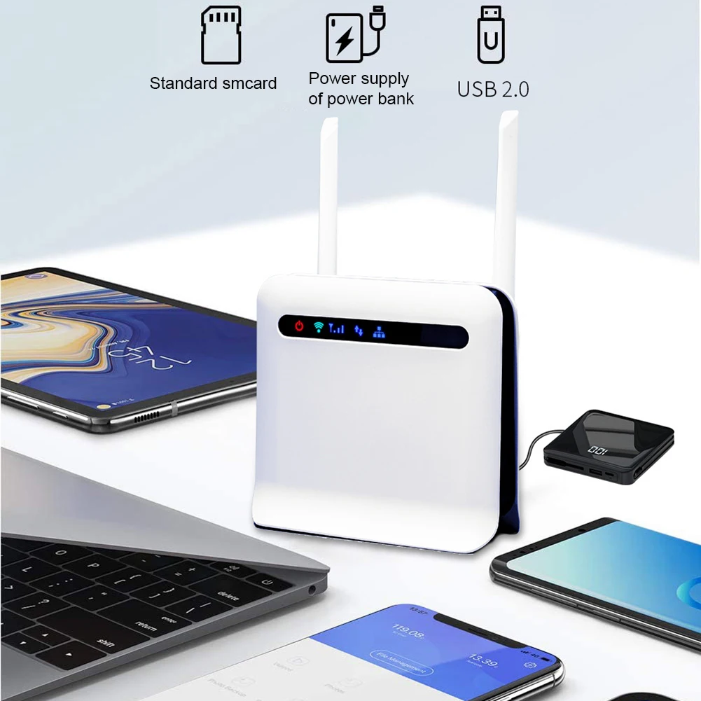 B1/b2/b4/b5/b8/b12/b17 Portable Sim 4g Wifi Router Lte Wireless Outdoor ...