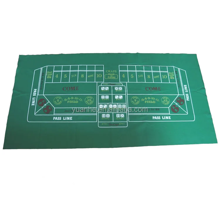 Green Blackjack Casino Layout Table Felt - Premium Quality