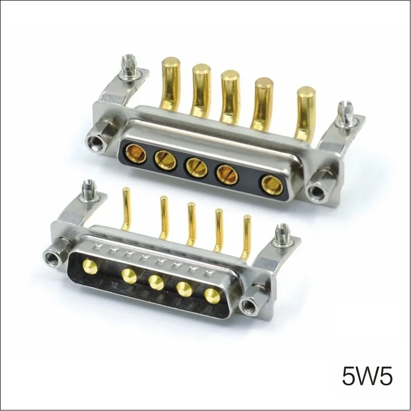 KinKuo High Current 5W5 Female Connector R/A DIP Type for PCB B-SUB 5W5 ...